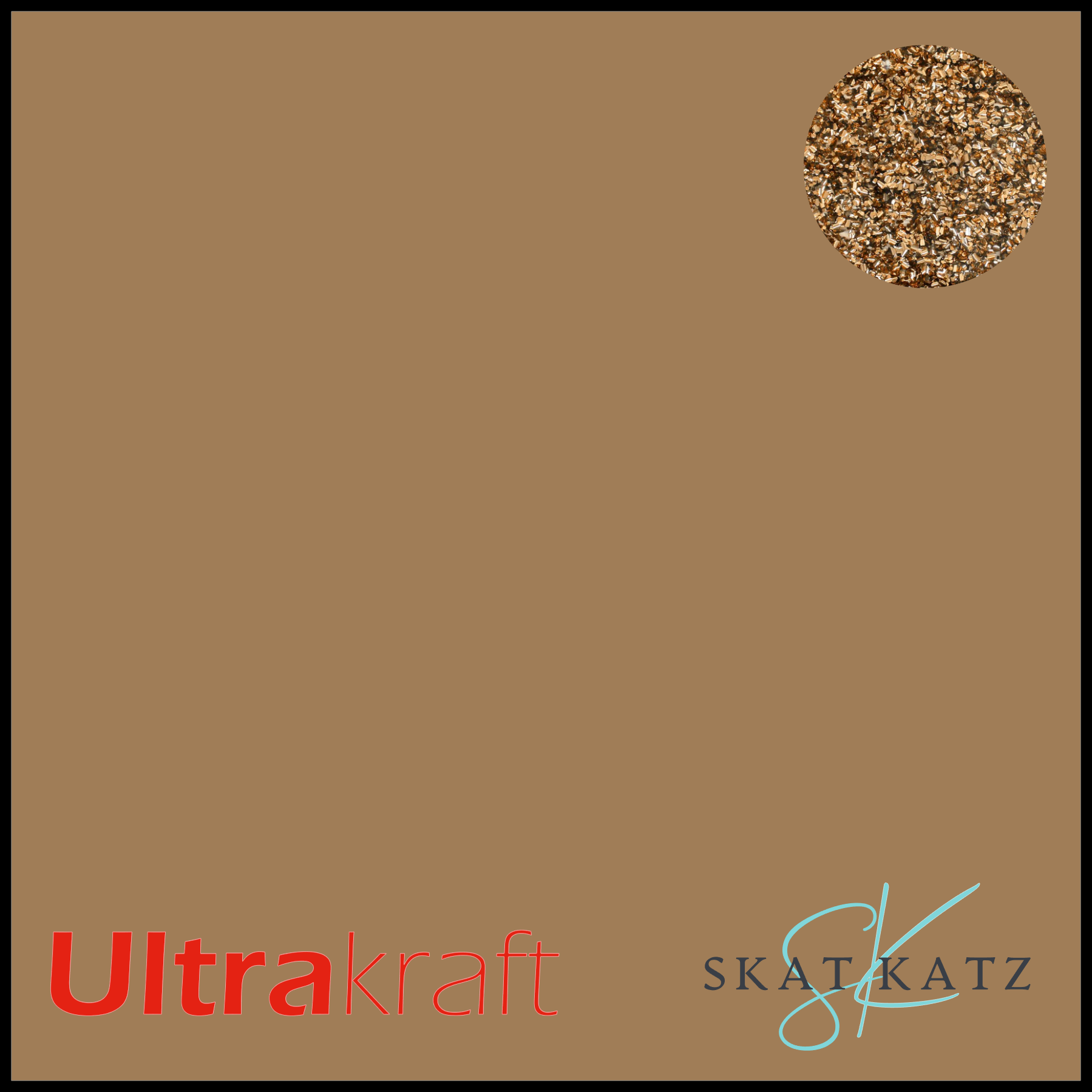 UltraKraft Premium Glitter Sticker Paper - Dark Brown – Skat Katz