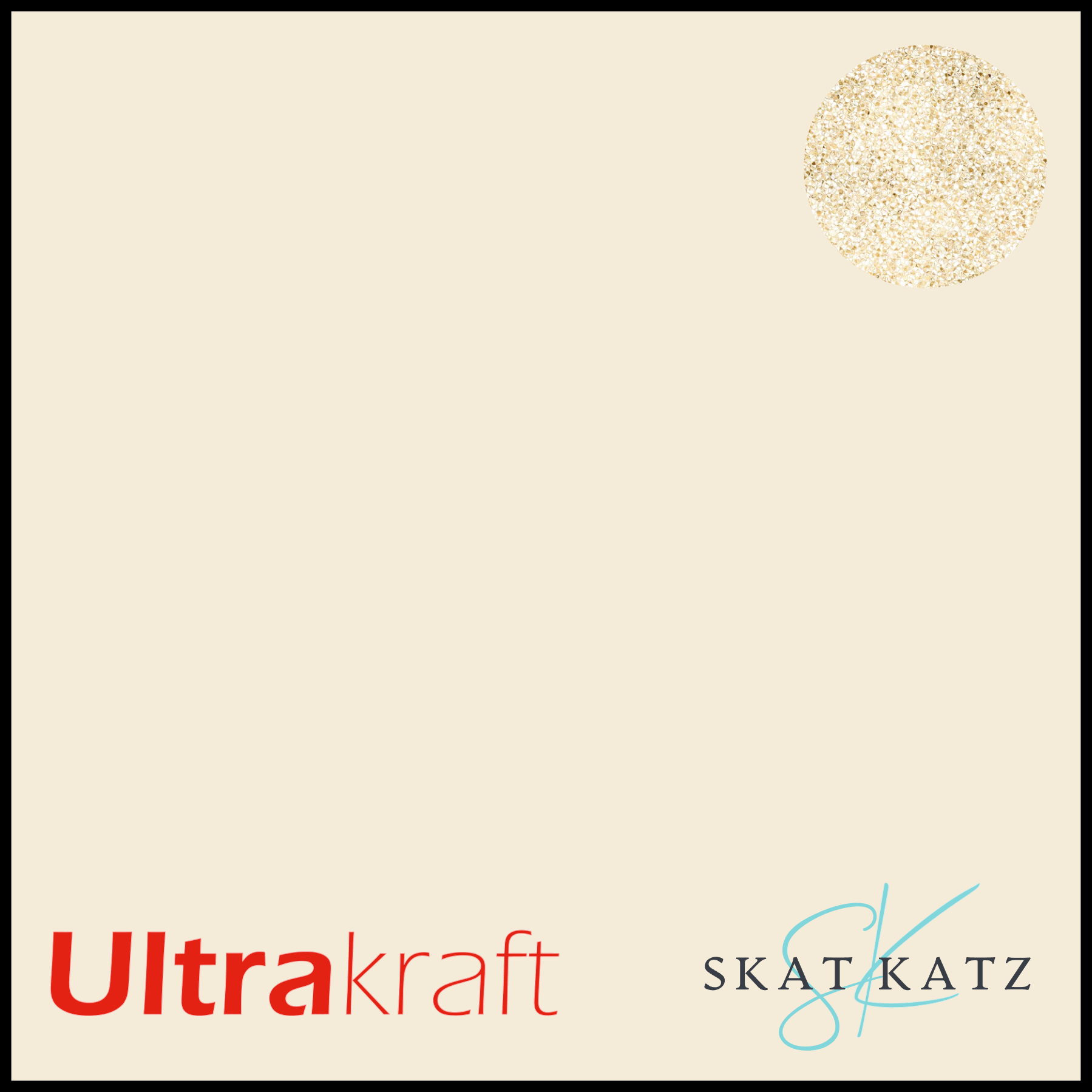 UltraKraft Premium Glitter Sticker Paper - Light Gold – Skat Katz