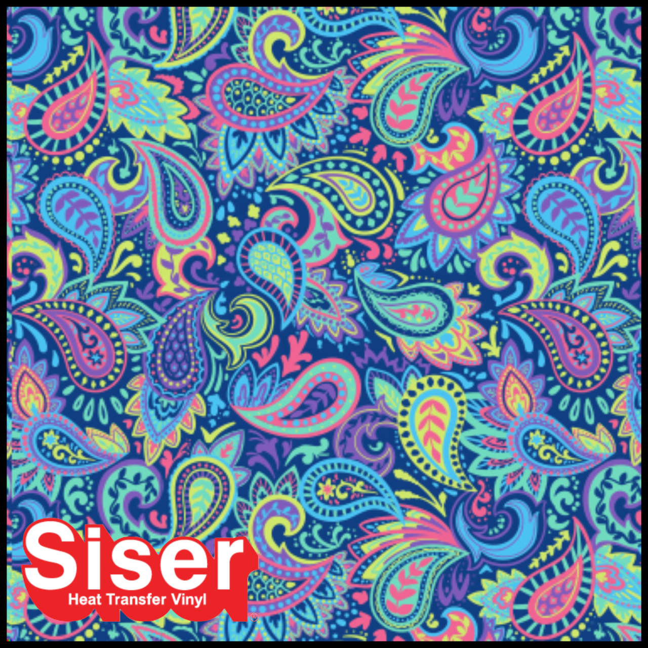 Siser Heat Transfer Vinyl EasyPatterns Paisley Party Skat Katz siser-heat-transfer-vinyl-easypatterns-paisley-party-skat-katz