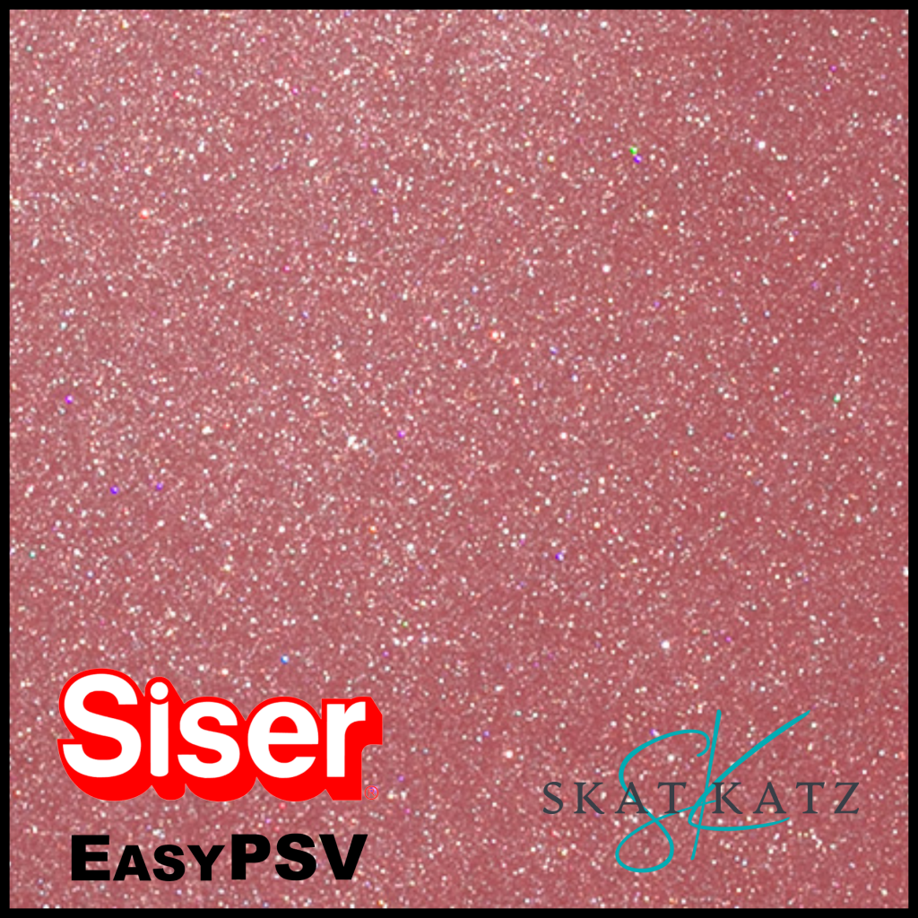 Siser Starling Easypsv® Permanent Glitter Adhesive Rose Gold Skat